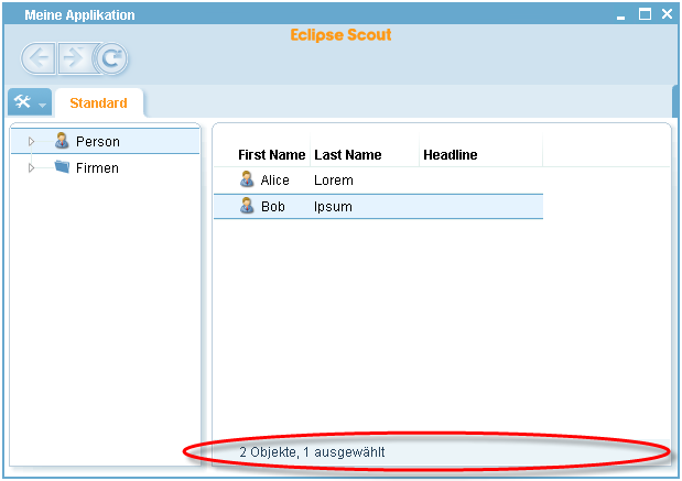 Eclipse Community Forums: Eclipse Scout » Table status bar