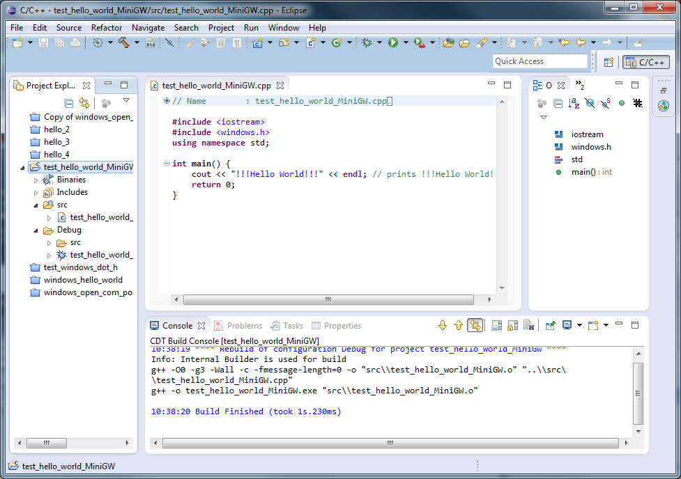 Eclipse Community Forums C C Ide Cdt Where Is Include Windowsh