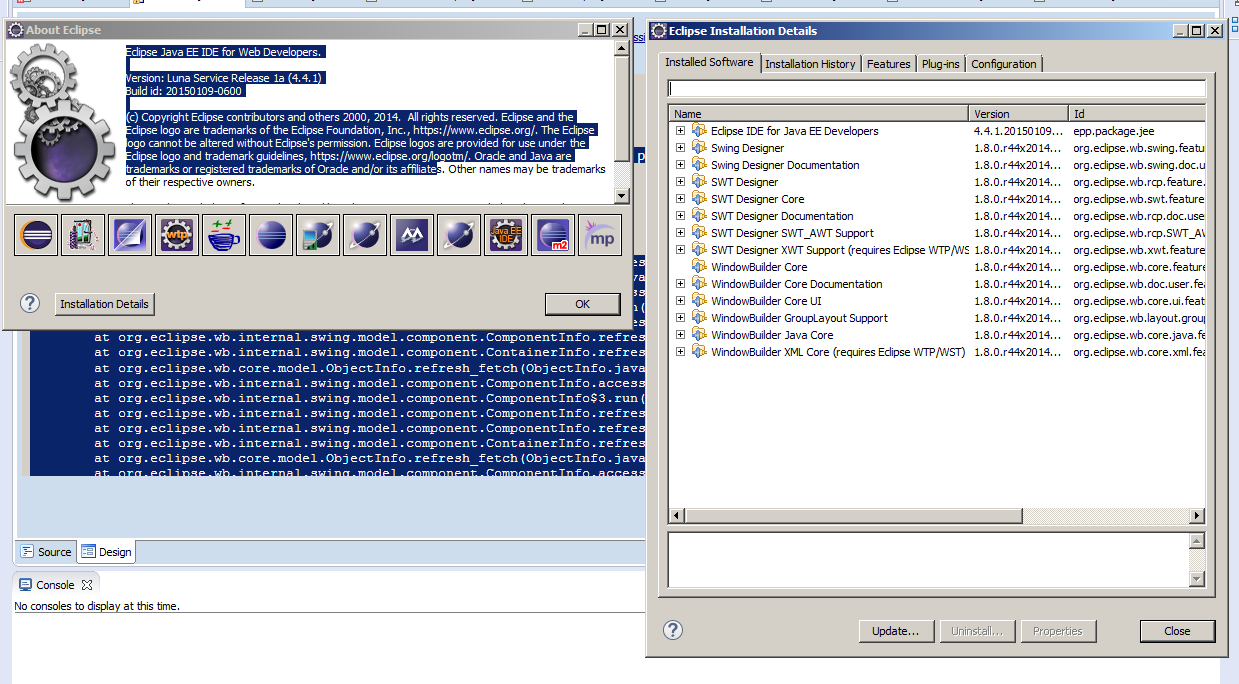 Eclipse Community Forums Windowbuilder Internal Error In Windowbuilder