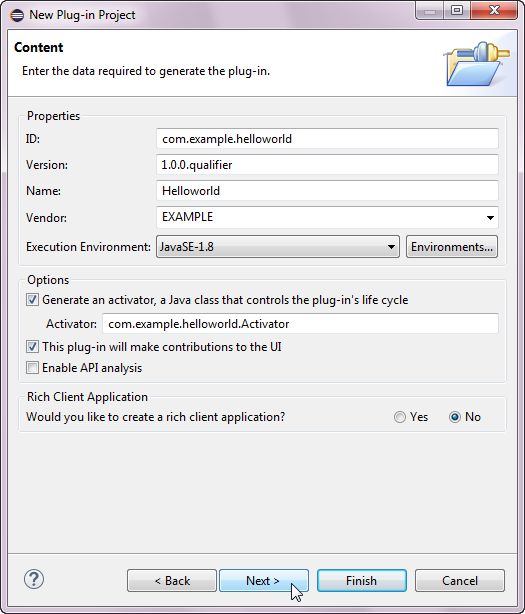 Eclipse Community Forums: Plugin Development Environment (PDE) » "Plug in as a view"