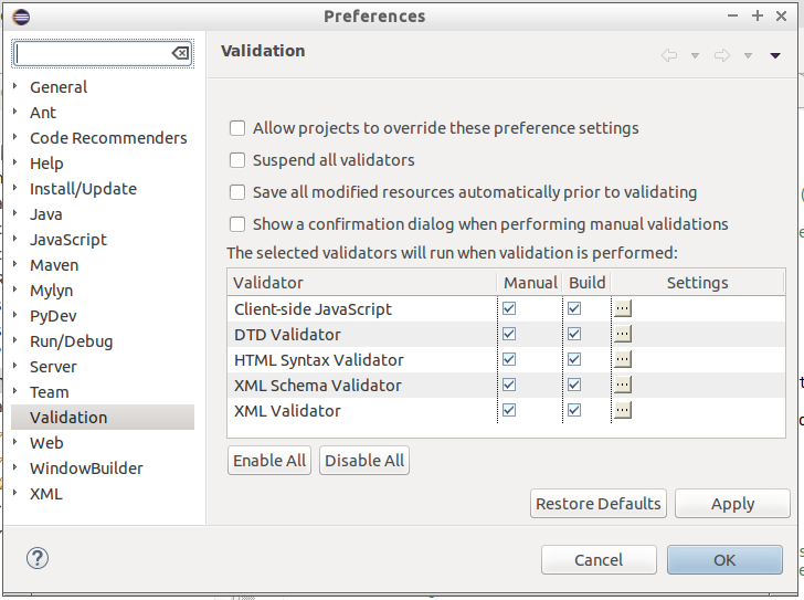 Eclipse Community Forums Servertools Wtp How To Enable Javascript Syntax Checker