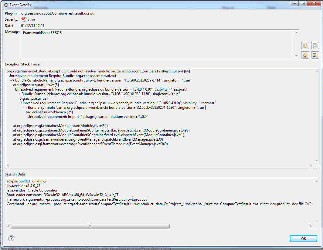Eclipse Community Forums Eclipse Scout Application Error When Launch Swt Client