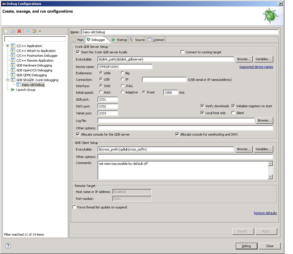 Eclipse Community Forums C C Ide Cdt Jlink Run Without Debug Or Dont Stop After