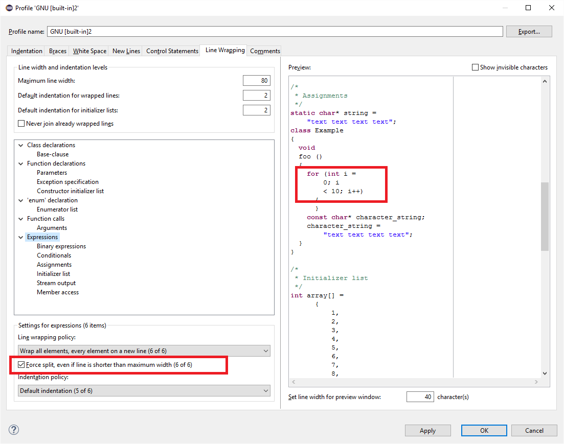 Eclipse Community Forums C C Ide Cdt Formatter Unwanted New Lines Typing Unwanted