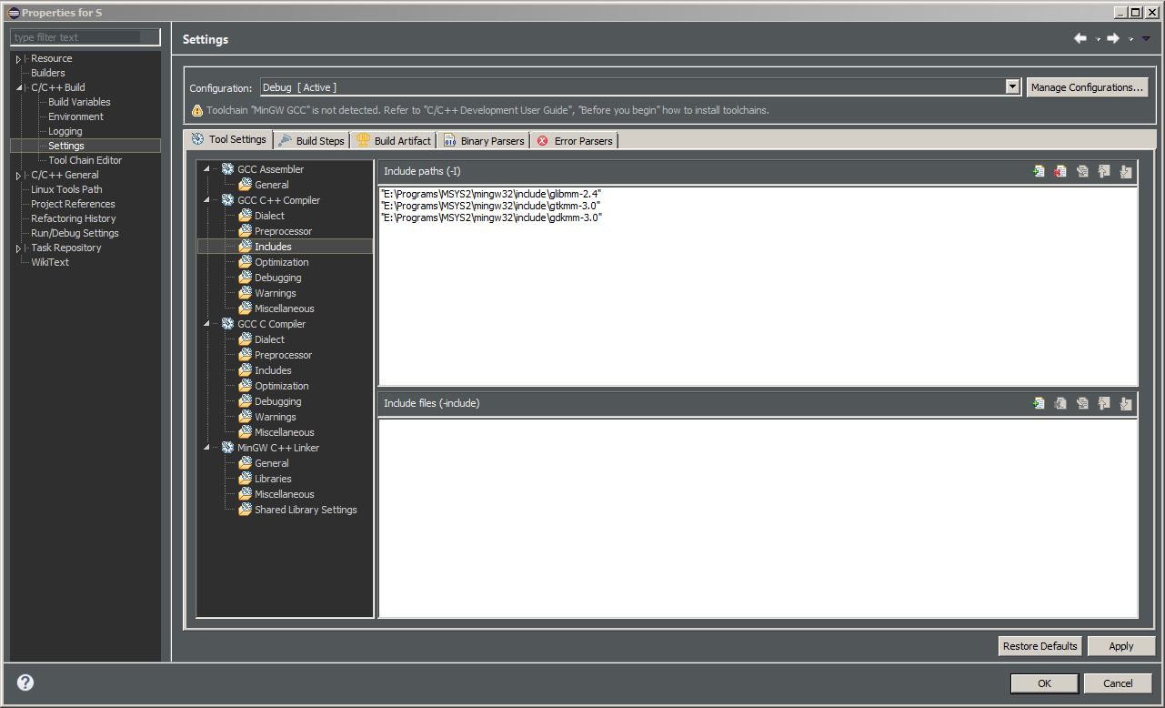Eclipse Community Forums C C Ide Cdt Gtkmm Compilation Error On Eclipse 
