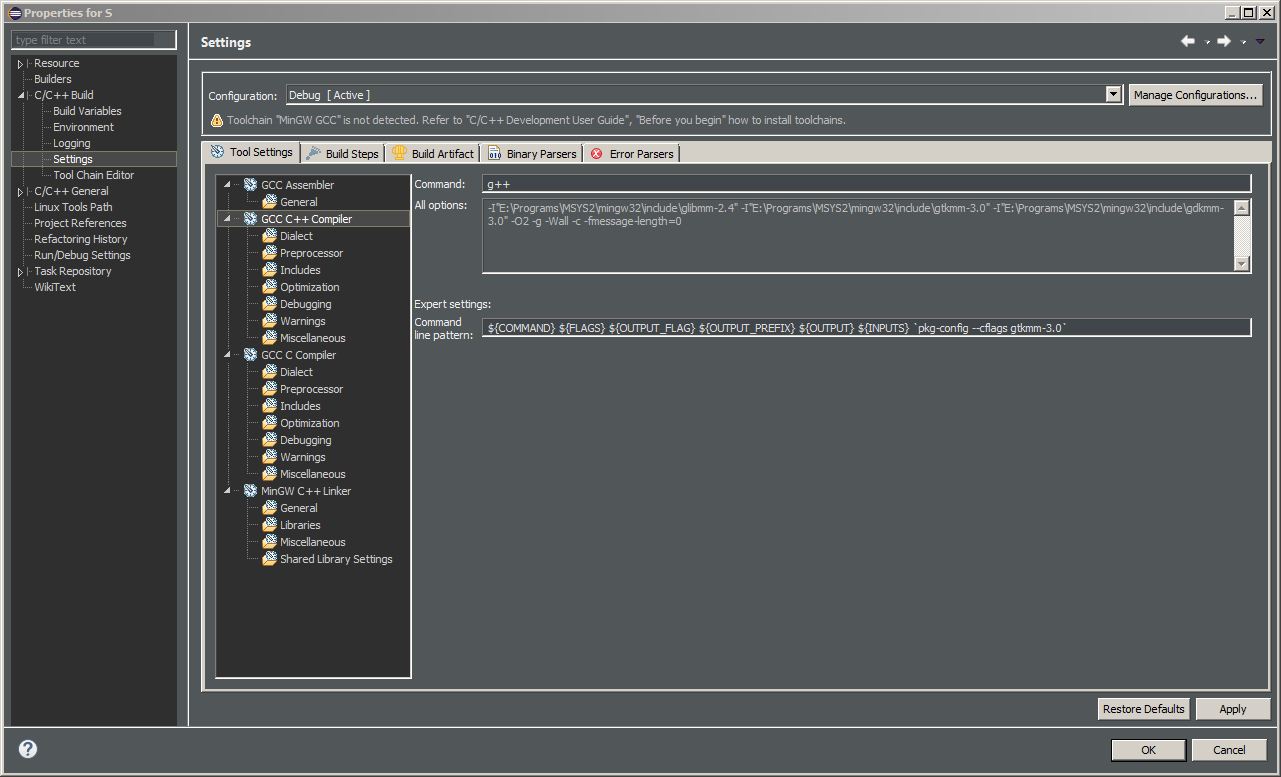 Eclipse Community Forums C C Ide Cdt Gtkmm Compilation Error On Eclipse