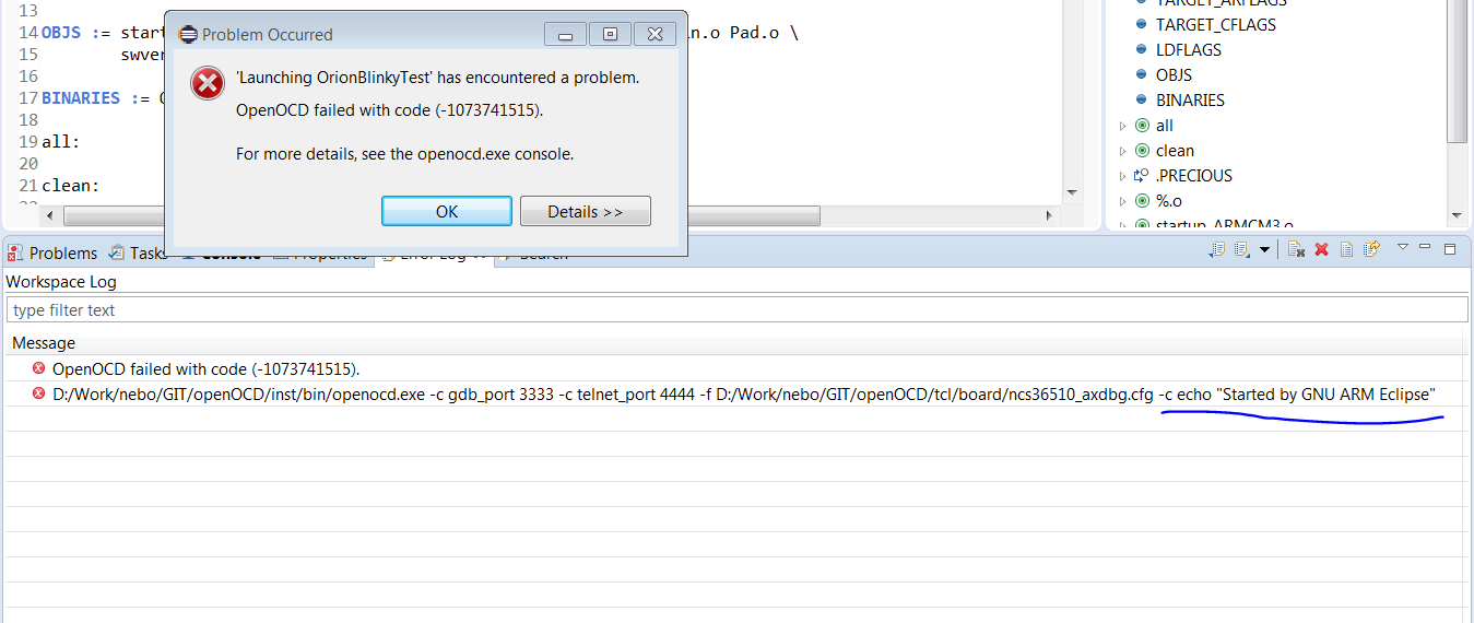 Eclipse Community Forums Newcomers Openocd Gdb Debugging With Eclipse Mars