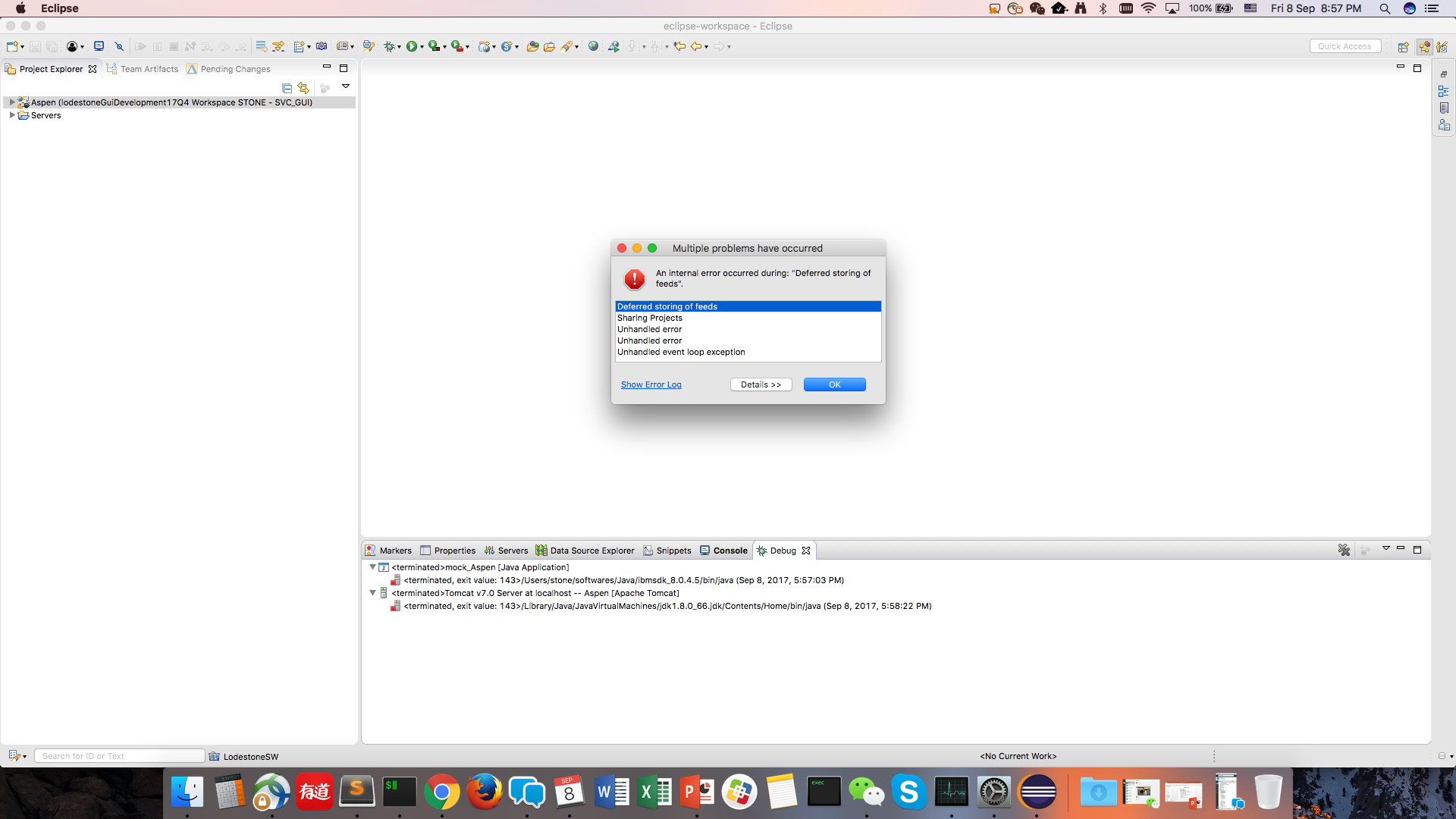 Eclipse Community Forums Newcomers Unhandled Event Loop Exception And Outofmemory When