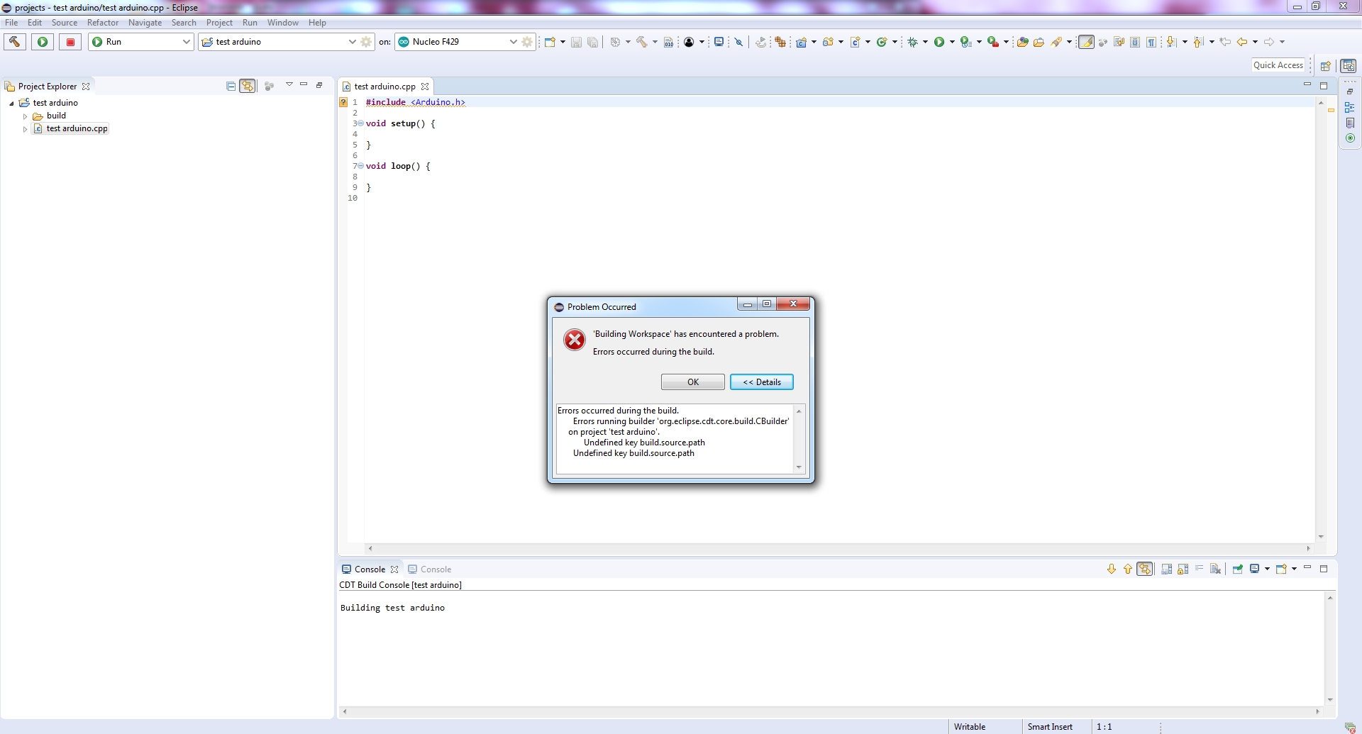 Eclipse Community Forums C C Ide Cdt Problem Occurred With Arduino Plugin