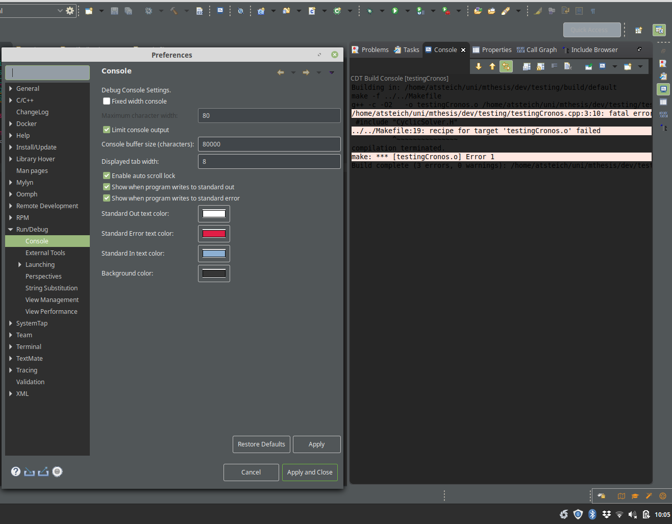 Eclipse Community Forums C C Ide Cdt Font Color Console Output