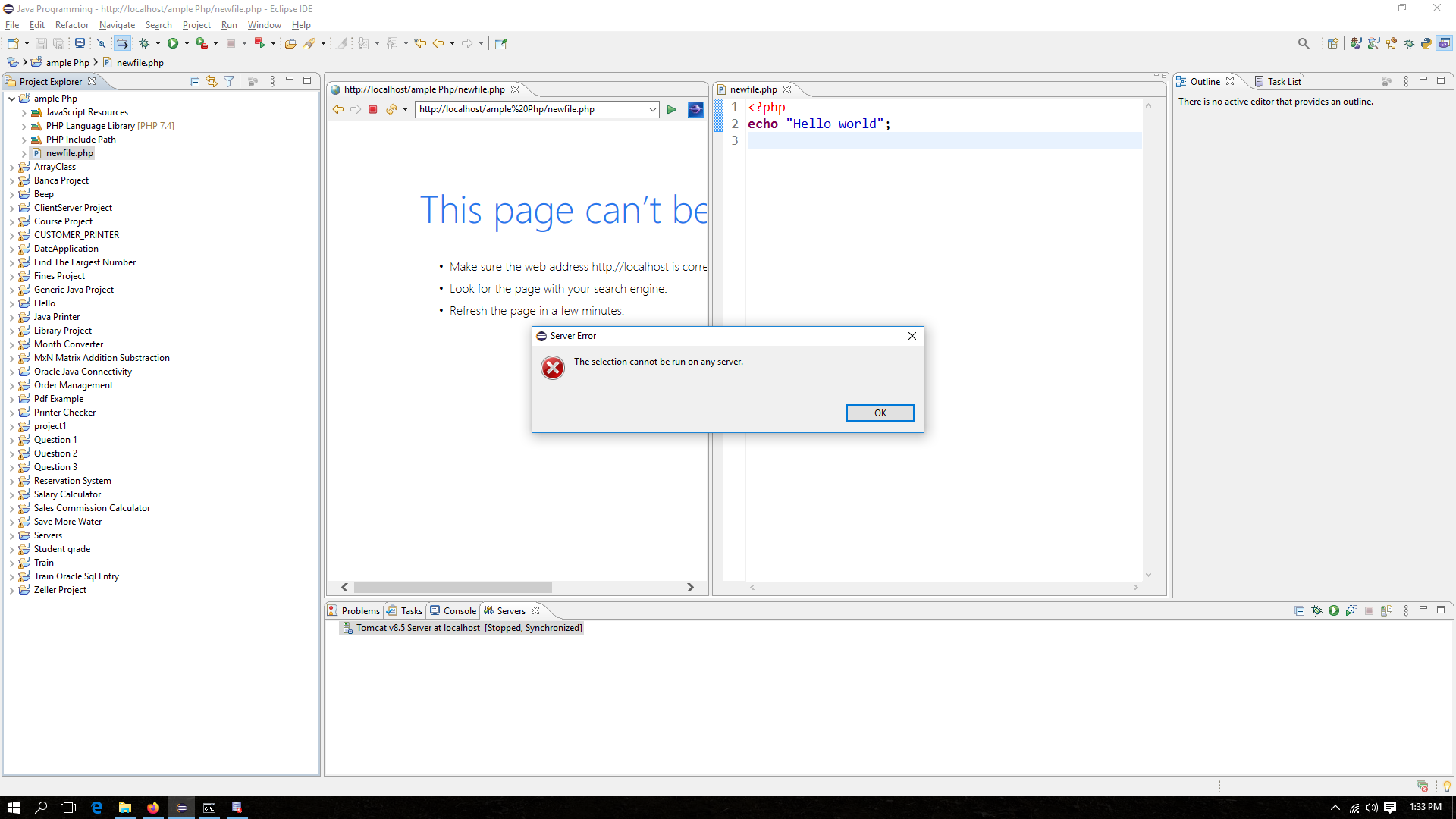 Eclipse Community Forums Php Development Tools Pdt Php Is Not Running On My Computer