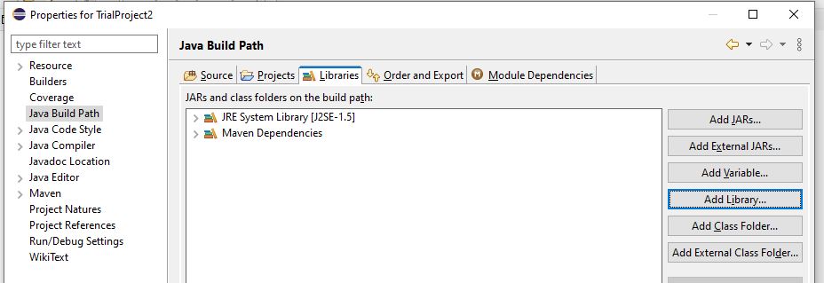 Eclipse Community Forums Java Development Tools Jdt Maven Projects Created With J2se 15